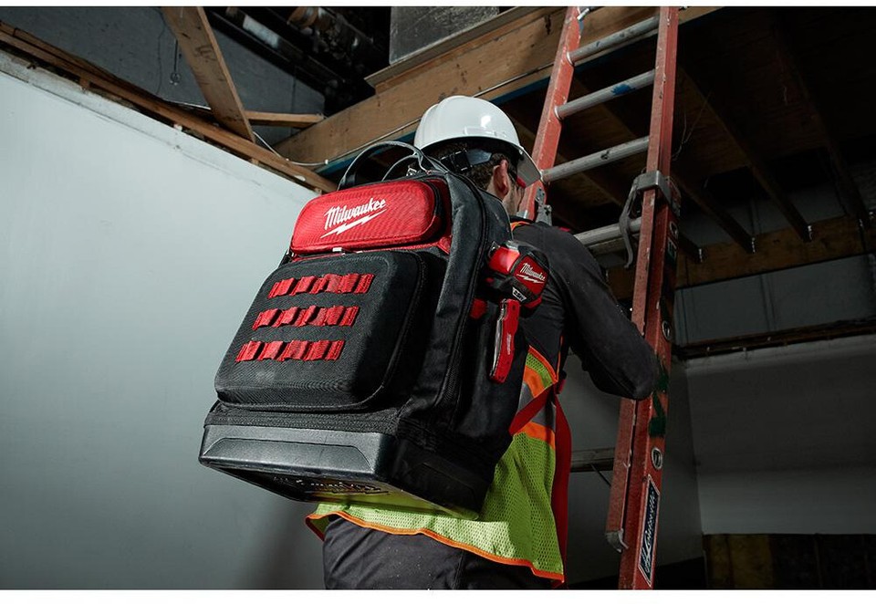 Milwaukee Ultimate Jobsite Backpack Tool Storage Professional Compact ...