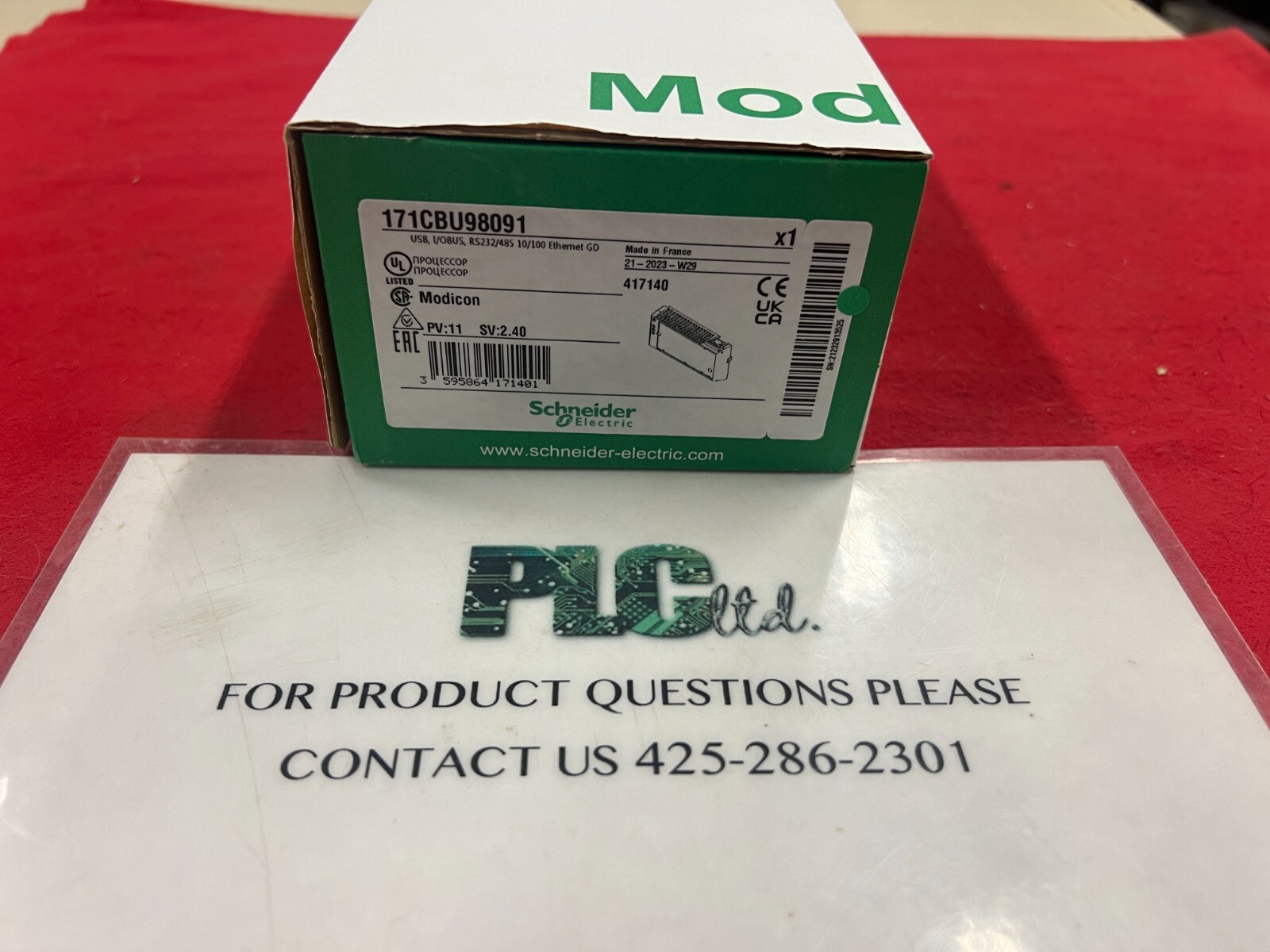 Momentum Unity Modicon 171CBU98091 USB 171-cbu-980-91 PLC for sale ...