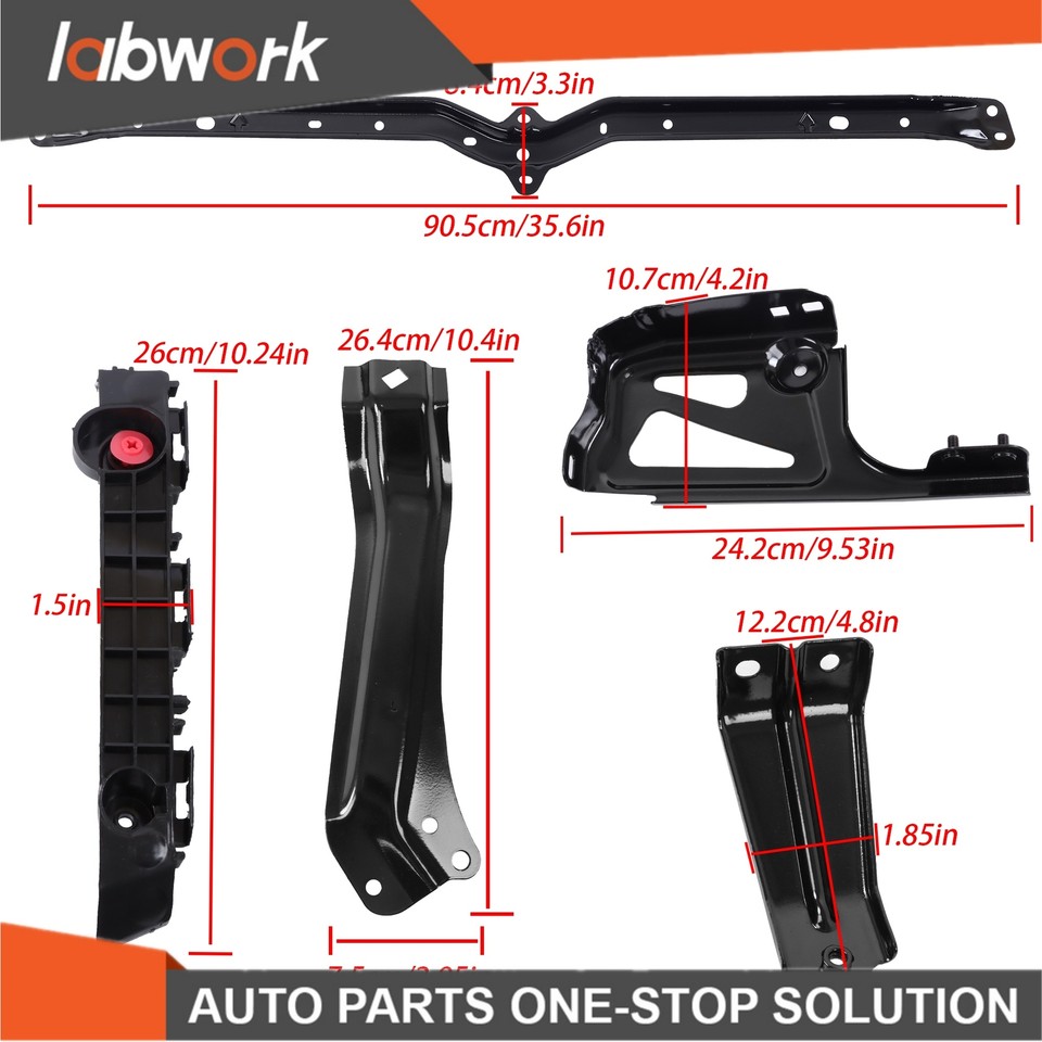 Labwork Front Bumper Mounting Brackets Kit For Toyota Tacoma 16-2023 ...