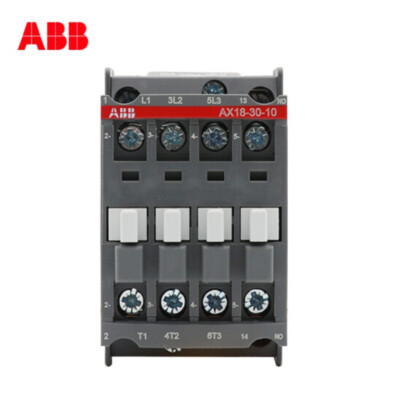 ABB AC Contactor AX18-30-10 AX18-30-01 AC24V 48V 110V 220V 380V 18A AX ...