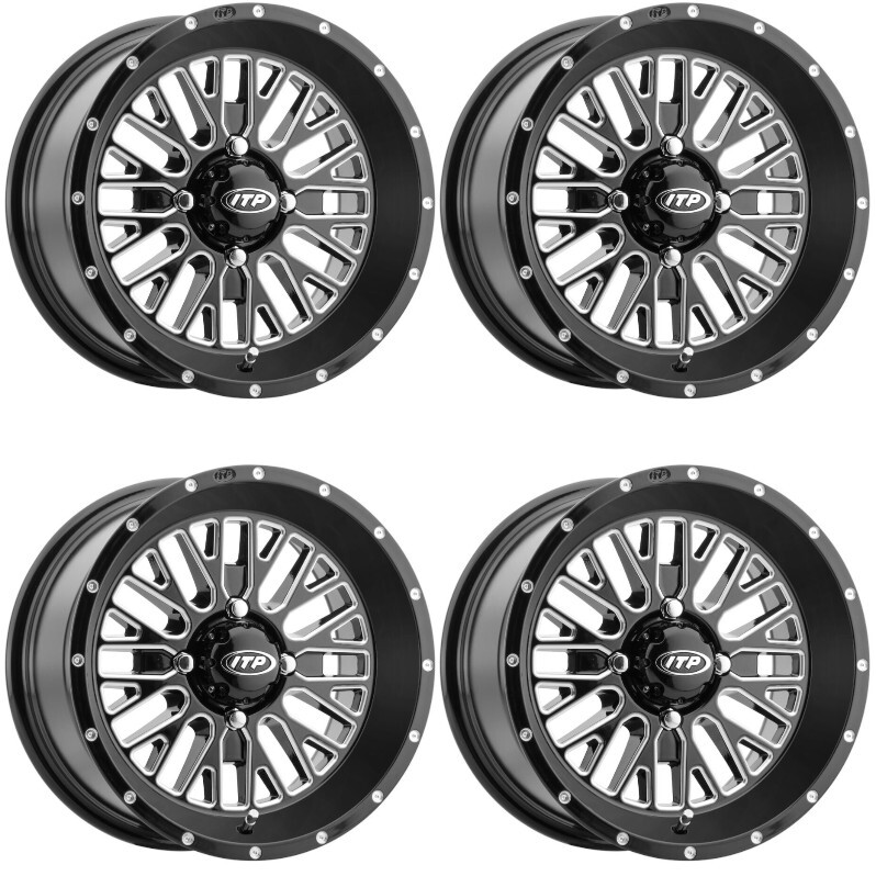 4 ATV/UTV Wheels Set 15in ITP Momentum Black 4/110 4+3 IRS | eBay