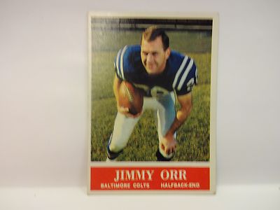 1964 Philadelphia Football Jimmy Orr Baltimore Colts Card #7 | eBay
