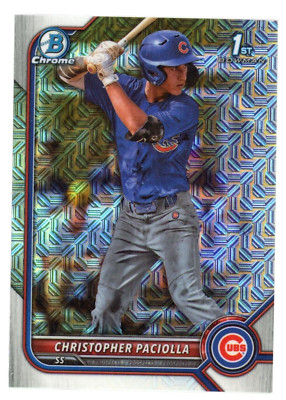 2022 Bowman Chrome Draft ASIA #BDC-185 Christopher Paciolla - Chicago ...