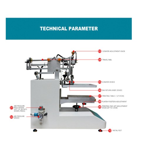 110V High Precision Screen Printing Machine Semi-auto Screen Printing ...