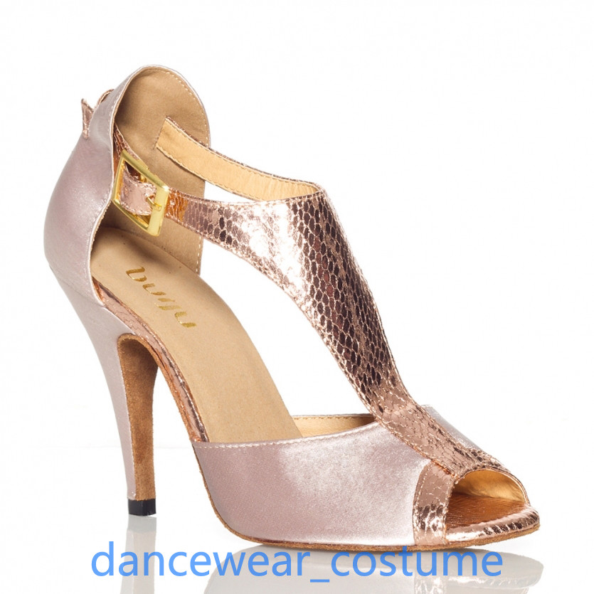 Ballroom Latin Salsa Dance Shoes Ladies Rumba Samba Jazz Heels Sandals ...