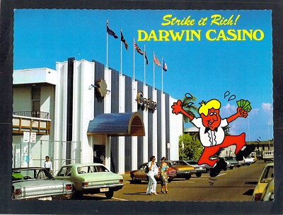 D1761 Australia Humour NT Darwin Casino Strike it Rich NCV postcard | eBay