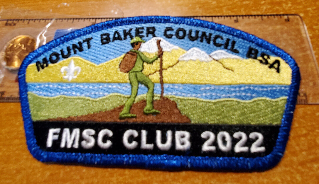 BSA Mount Baker Council, CSP, SA-?? 2022 "FMSC Club" Blue Mylar 135 ...