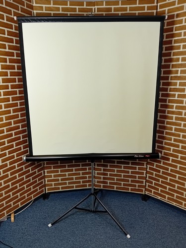 Vintage Da-Lite flyer collapsible portable 40" x 40" projector screen ...