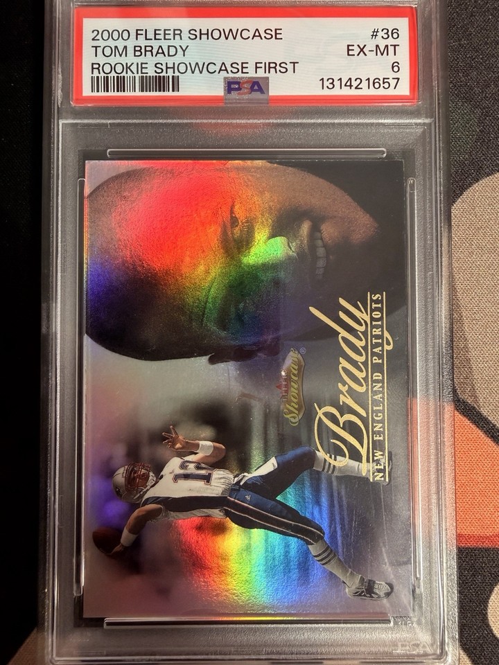 Fleer Showcase Rookie Showcase First Tom Brady #36 Rookie Serial #208/ ...