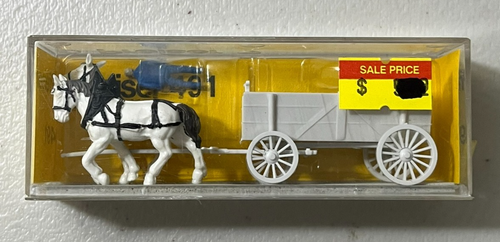 Preiser HO Scale Horse & Wagon Set #491 | eBay