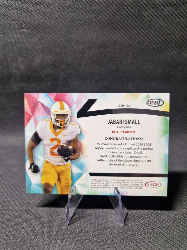 Jabari Small - Sage Aspire Football 2024 - Titans, Volunteers - Gold ...