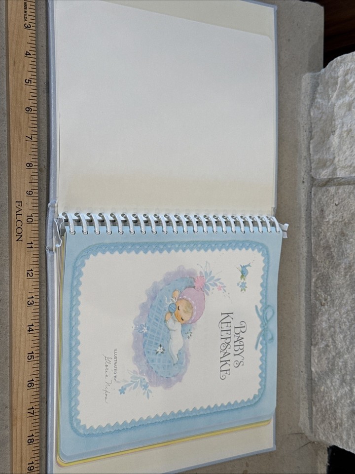 LL) Vintage 1970s HC Spiral Hallmarks Baby’s Keepsake Baby Book Album ...