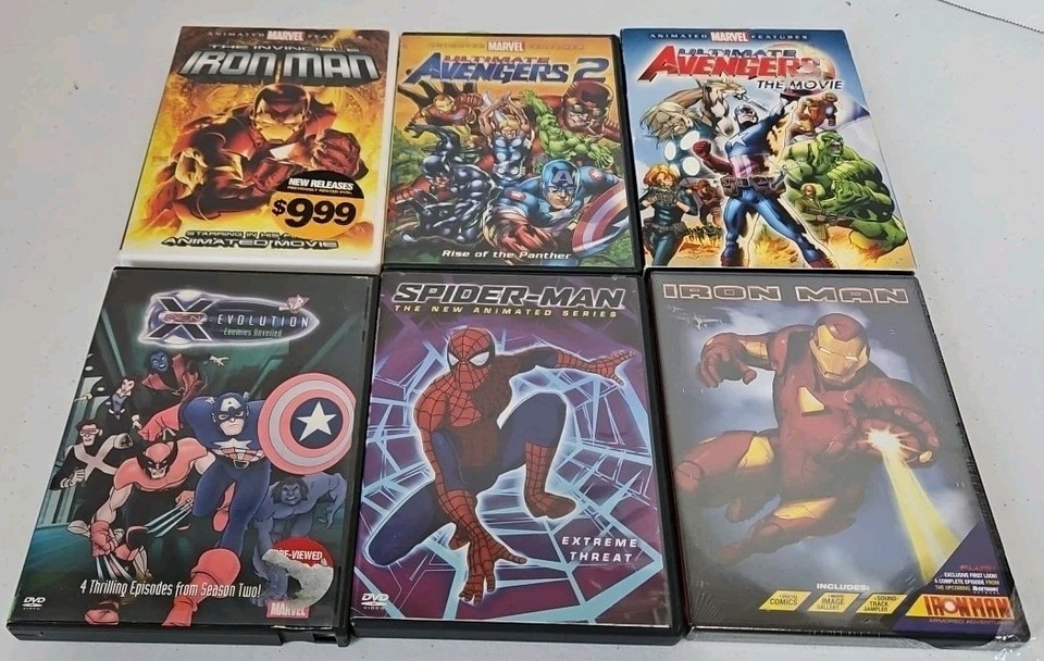 X-Men - Avengers - Iron Man Marvel Comics DVD Collection Animated ...