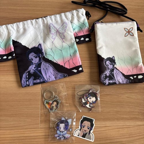 Demon slayer Shinobu Kocho Key Chain Sacoche Drawstring Bag Set of 5 | eBay