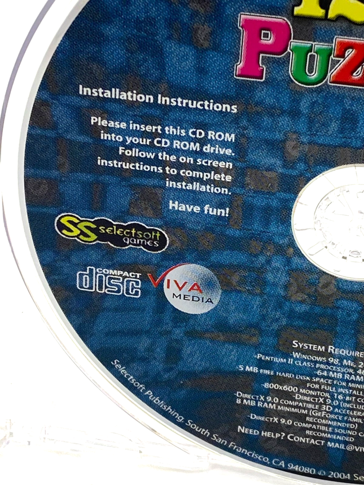 2004 "XP CHAMPIONSHIP 1200 PUZZLES" PC/CD-ROM WINDOW SOFTWARE-EVERONE ...