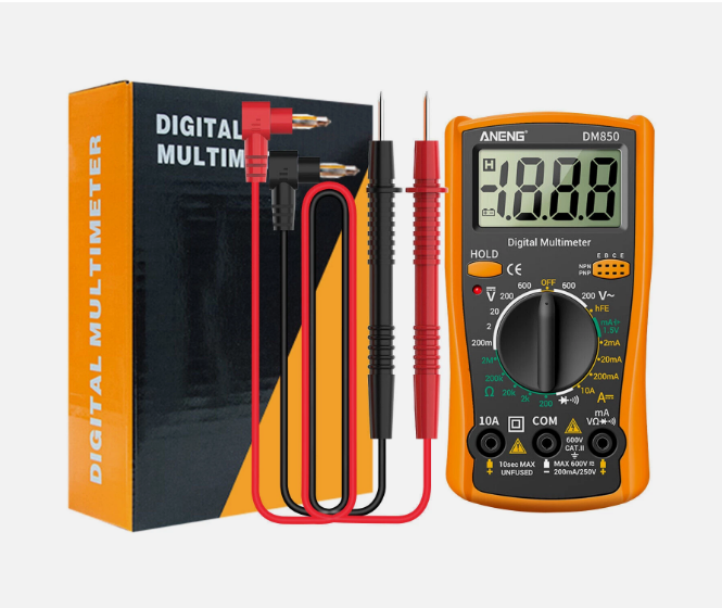 LCD Digital Multimeter AC DC Voltmeter Ammeter Ohmmeter Volt Tester ...
