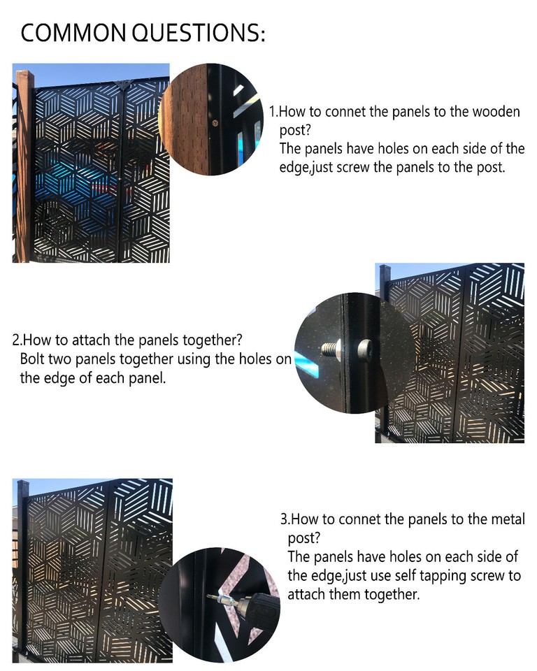 Metal Privacy Panel,Galvanized Powder Coated Steel Panel & Universal ...