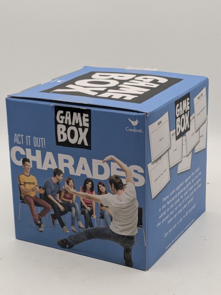 Charades “Act It Out!” Box Game 2018 By Cardinal 2-4 Players Ages 8 ...