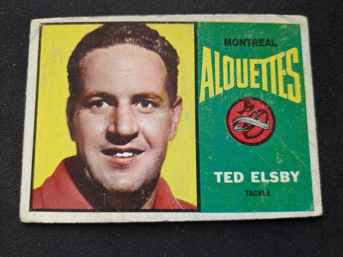 1964 Topps CFL Football Card # 48 Ted Elsby - Montreal Alouette (VG) | eBay