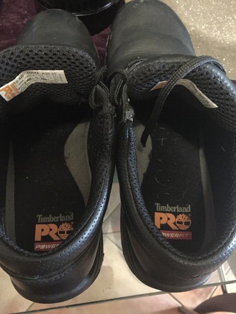 Timberland Pro Size 9m Powerfit Outlast Safety Toe Work Shoes Black ...