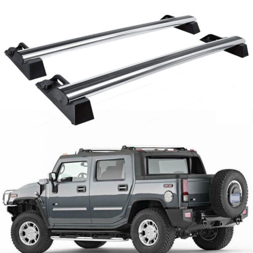 2PCS Aluminum Crossbars Cross Bars Rack Rail Fits for Hummer H2 2006 ...