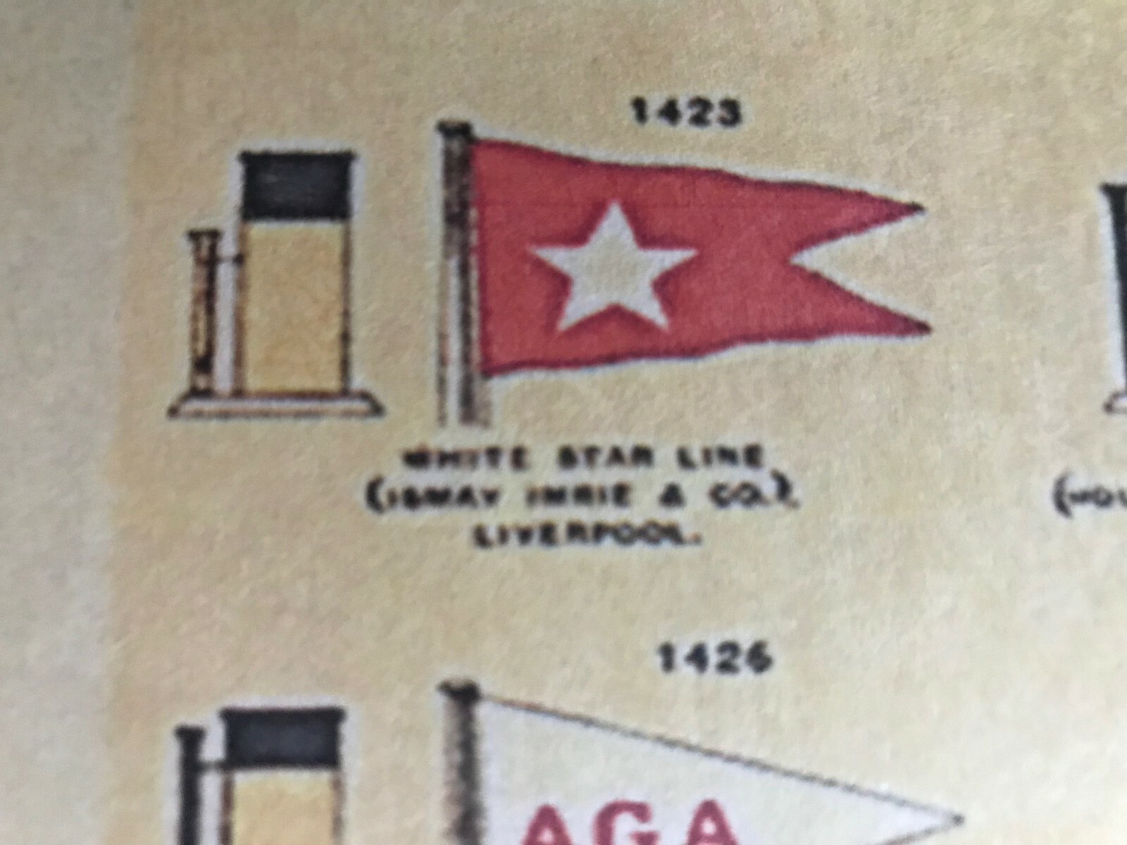 FUNNELS & FLAGS WHITE STAR LINE, IMRIE & ISMAY, RMS TITANIC 1912 | eBay