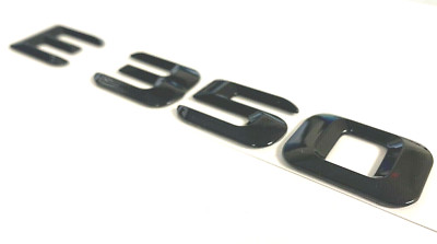 #1 BLACK E350 REPLACEMENT FOR MERCEDES REAR TRUNK EMBLEM BADGE ...
