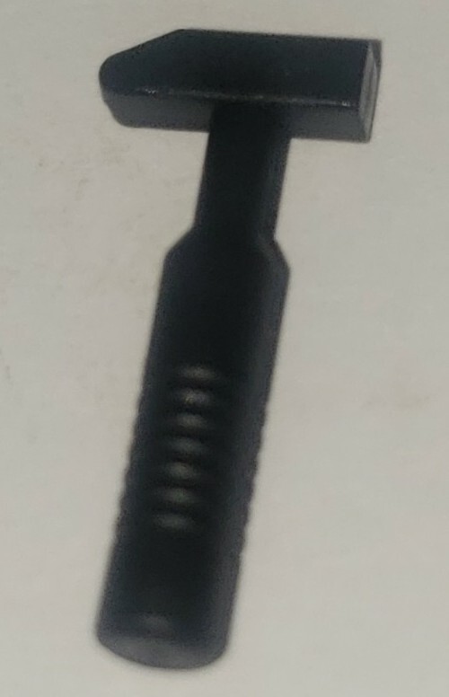 LEGO Piece Part Minifigure Size Black Hammer Ribbed Hammer Tool! | eBay