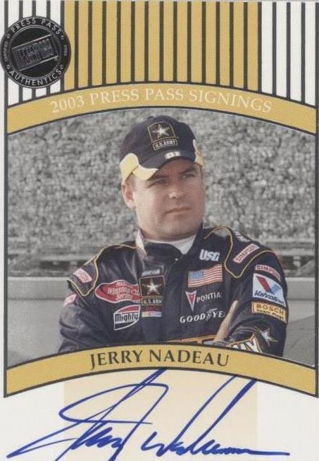 2003 Press Pass - Signings Jerry Nadeau (AU) for sale online | eBay