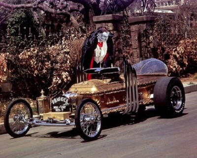 The Munsters Cast Grandpa with Dragula Hot Rod Classic TV Show 8x10 ...