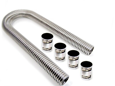 Universal Radiator Hose Kit Flexible Water Coolant Alum Caps 48 ...
