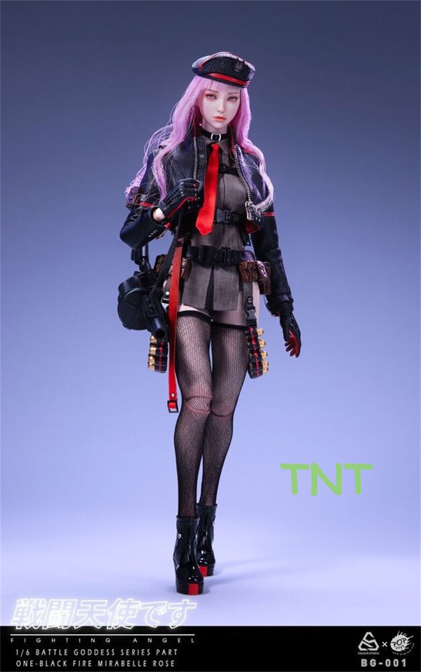 In Stock POPTOYS BG-001 1/6 Battle Angel Black Fire Mirabelle Rose ...