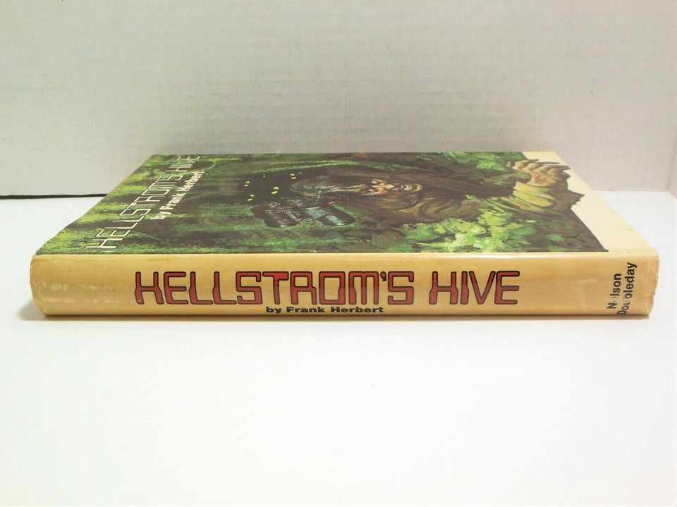 FRANK HERBERT Hellstrom's Hive 1973 w David K Stone Cover Art HBDJ Sci ...