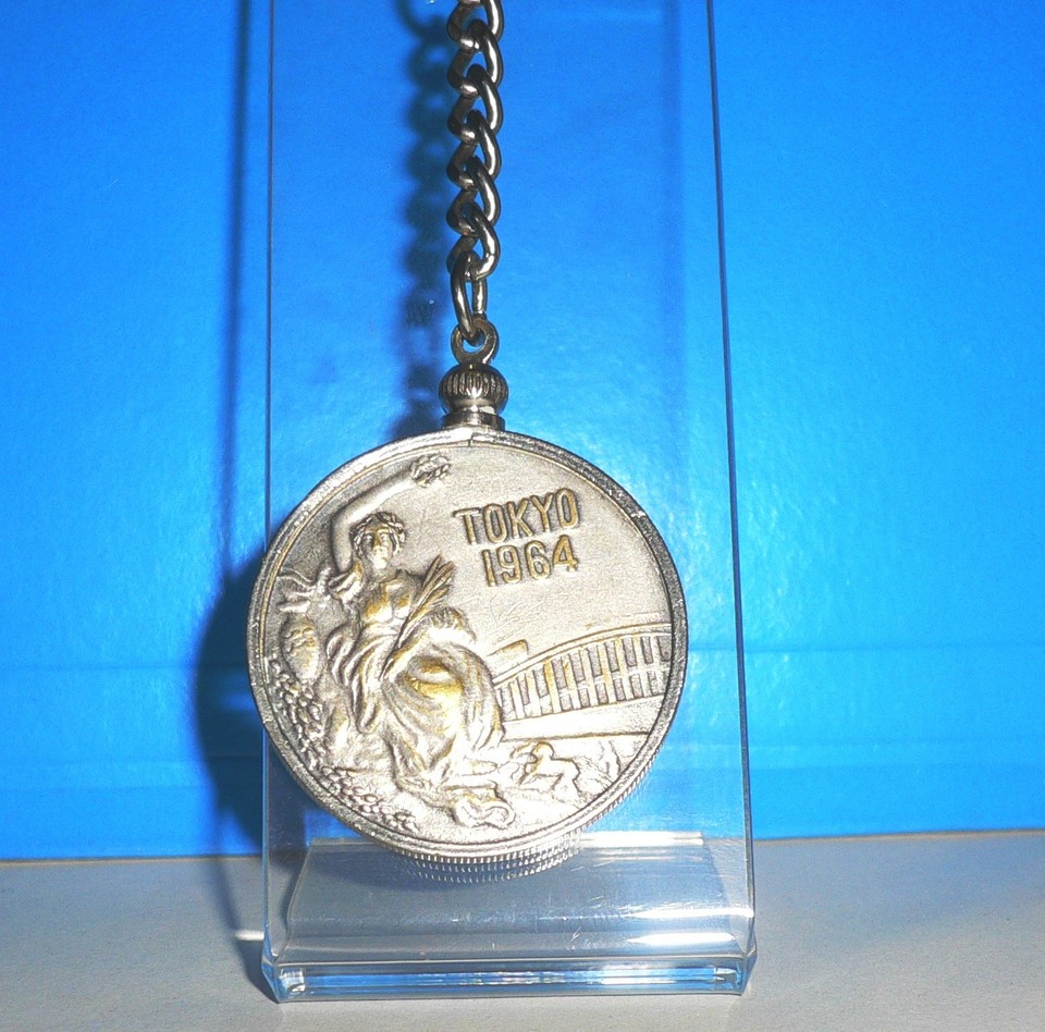 1964 Olympic Games Tokyo Old Keychain with Ancient Olympic sports ...