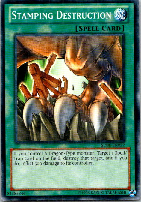 Stamping Destruction SDBE-EN022 YU-Gi-Oh! Light Play Unlimited | eBay