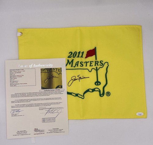Jack Nicklaus PGA Signed Autographed Masters Flag 2011 JSA LOA | eBay