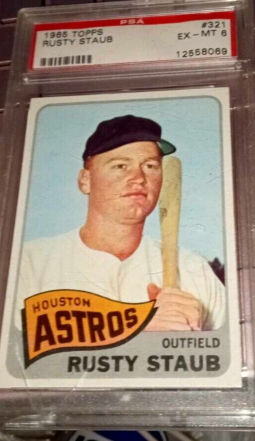 1965 Topps Rusty Staub #321 Houston Professionally Graded by (PSA) at ...