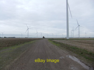 Photo 6x4 Wind turbines near North Moor Farm Keadby c2019 | eBay UK