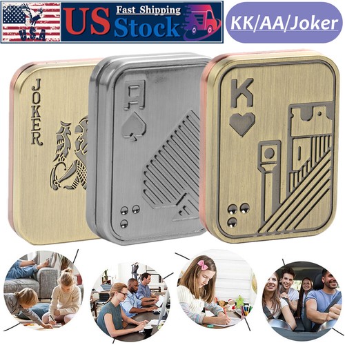 Magnetic Push Slider Poker Adult EDC Hand Spinner Autism Sensory Fidget ...