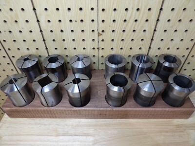 12 3J Collets 10 Hardinge and 2 Unknown with Collet stop for no ID ...