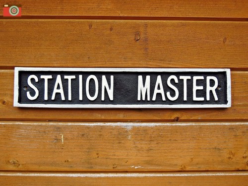STATION MASTER CAST IRON SIGN PLAQUE, Great Western Railway, GWR ...