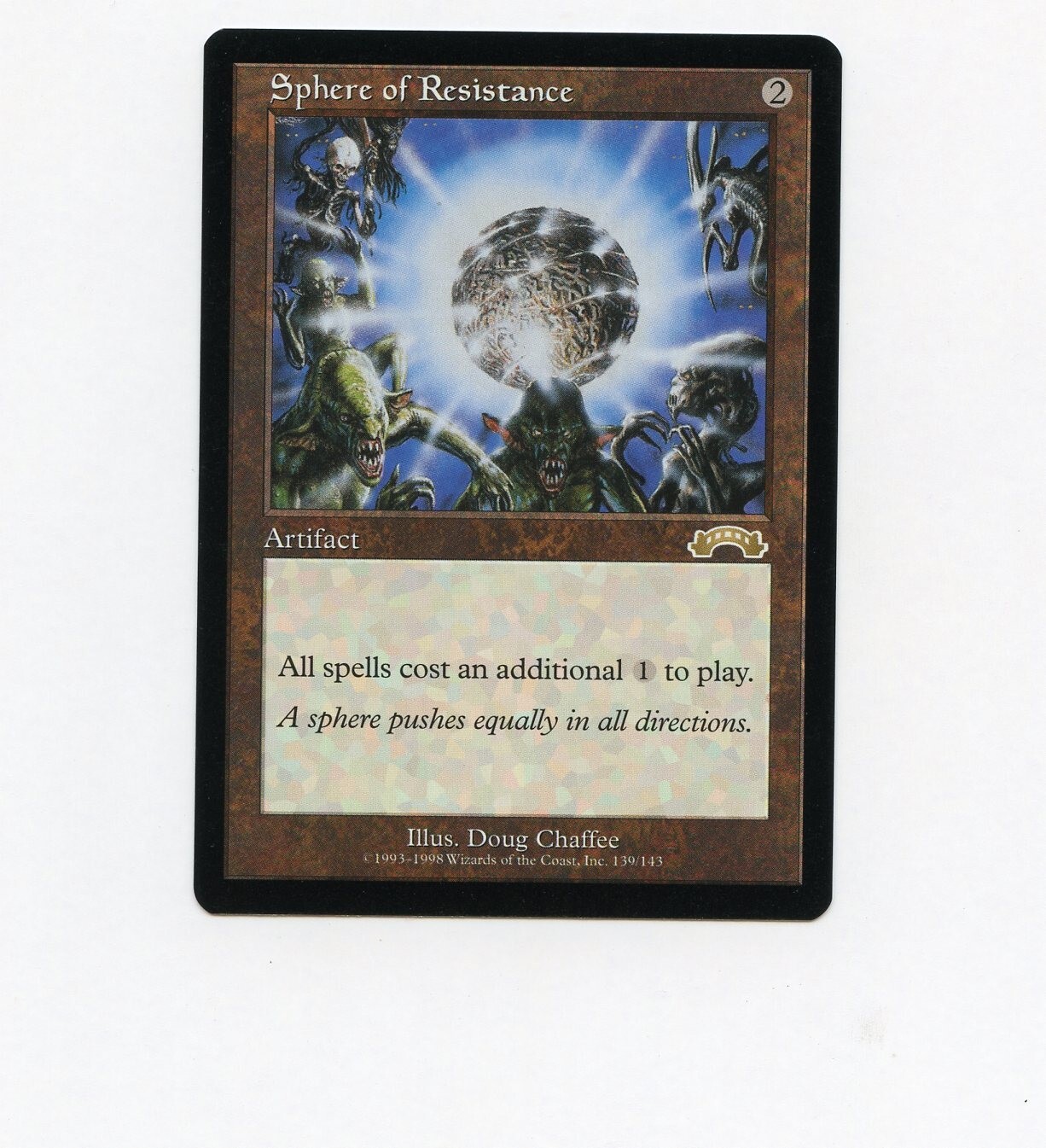 Sphere of Resistance Exodus MT/NM MtG Magic the Gathering Immaculate ...