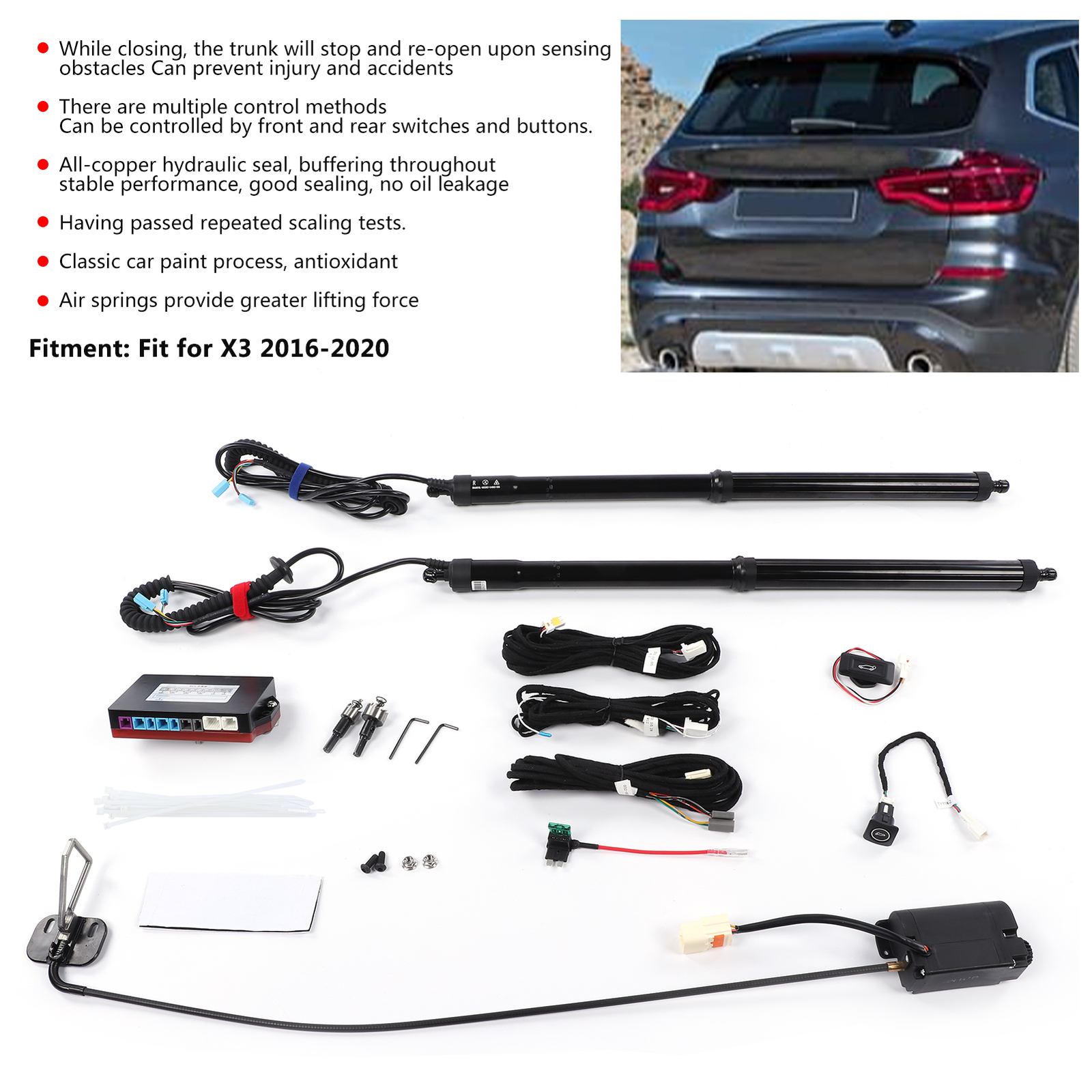 Hot Car Electric Tail Gate Lift Kit Rear Door Assist Trunk Control ...