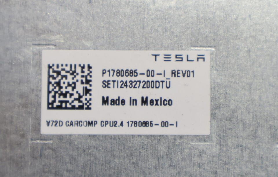 2024-2025 TESLA CYBERTRUCK CAR MEDIA COMPUTER CONTROLLER CONTROL MODULE ...