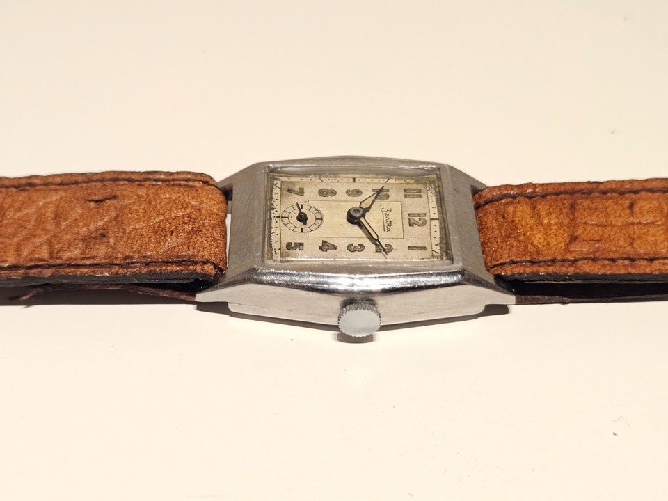 VINTAGE RARE EARLY WW2 GERMANY MILITARY RECTANGLE TANK MEN WATCH"ZENTRA ...