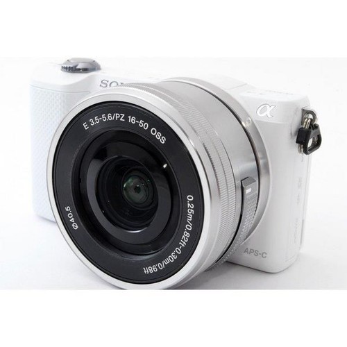 【Near MINT】Alpha A5000 Sony White Digital Compact Camera 16 - 50mm lens ...