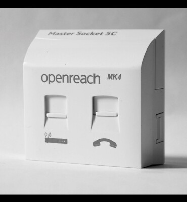 BT Openreach Telephone Master Socket NTE5c MK2 & VDSL/ADSL Faceplate ...