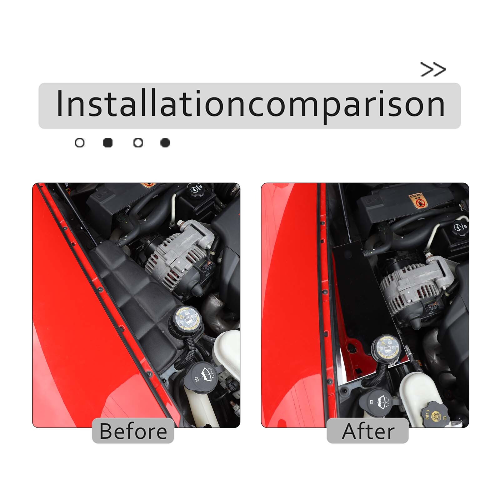 Fits Corvette C6 2005-2013 Stainless RADIATOR TANK COVER engine chrome ...