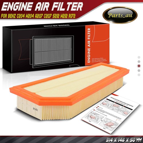 1x Engine Air Filter for Benz C204 W204 A207 C207 S212 W212 R172 E200 ...