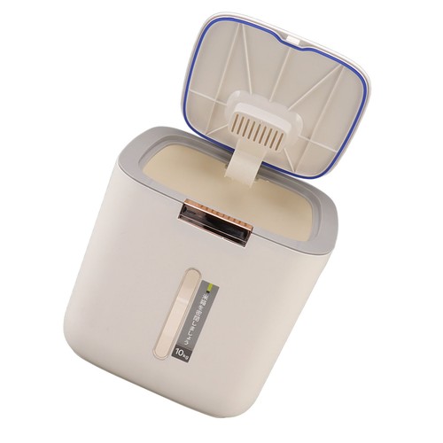 (Light Grey)Rice Storage Container 22.0lb Capacity Food Grade PP ...